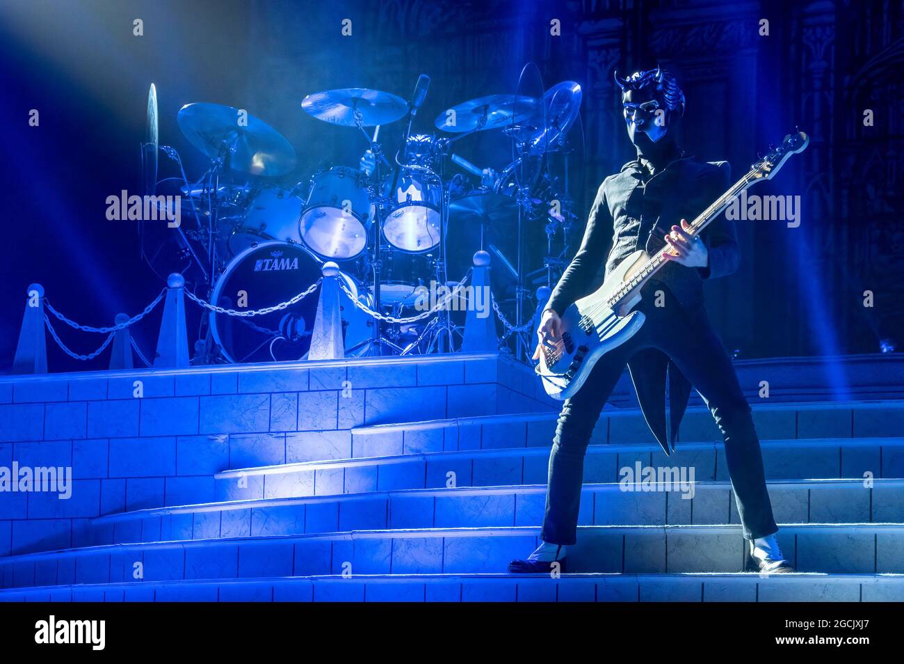 LONDON, UNITED KINGDOM - Nov 22, 2019: A guitarist ''nameless ghoul ...