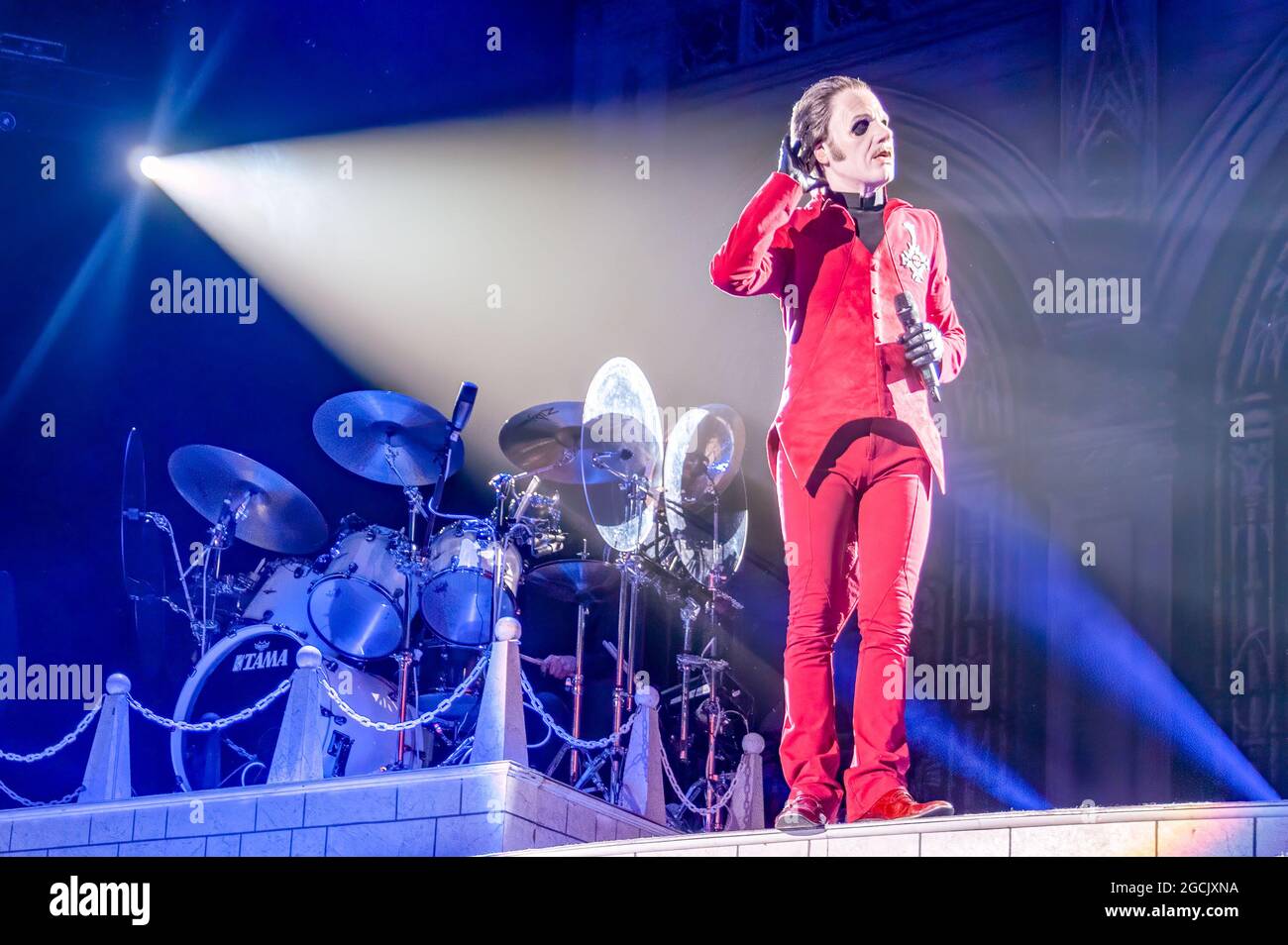 LONDON, UNITED KINGDOM - Nov 22, 2019: A Swedish singer Tobias Forge in ...