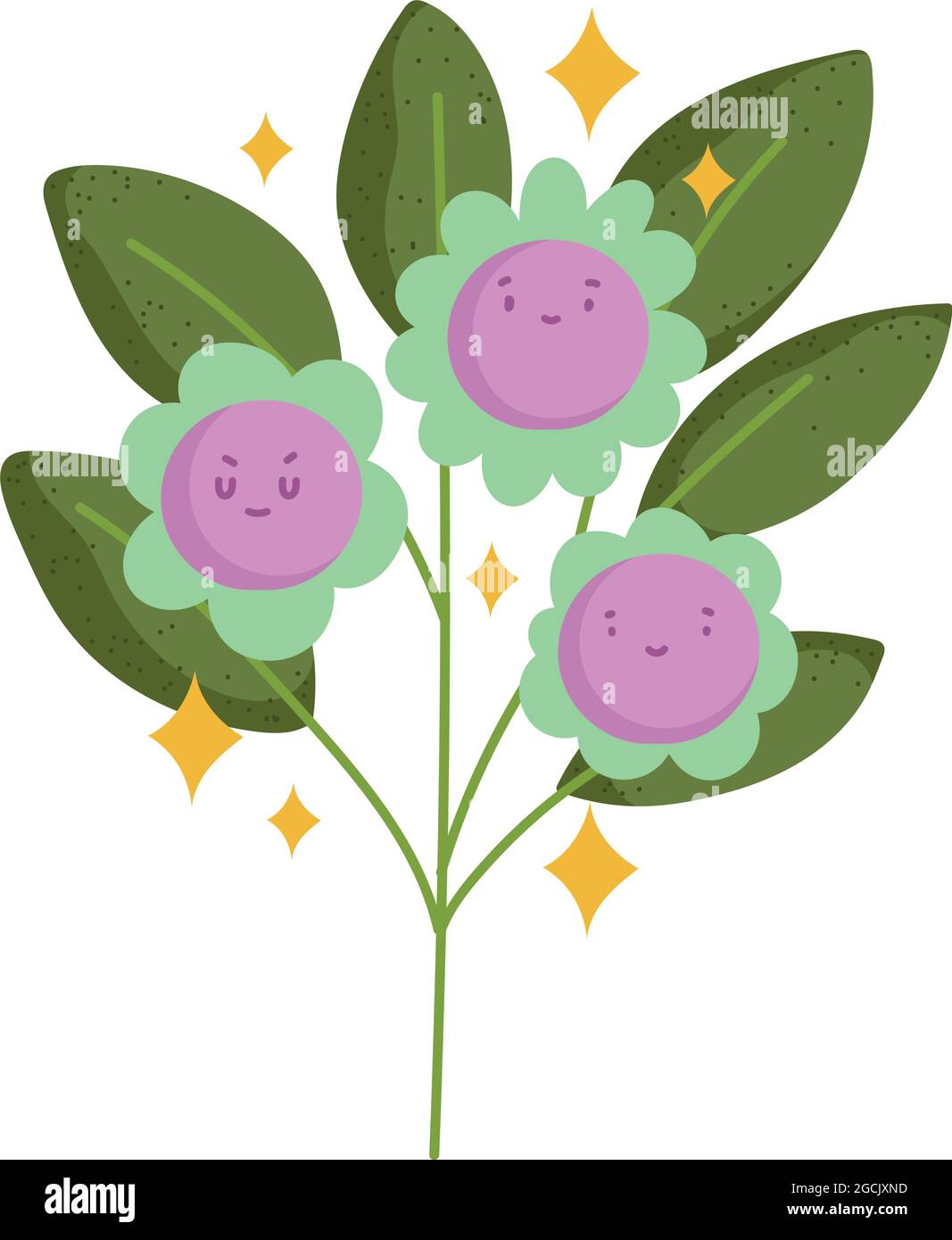 cute flowers cartoon Stock Vector Image & Art - Alamy