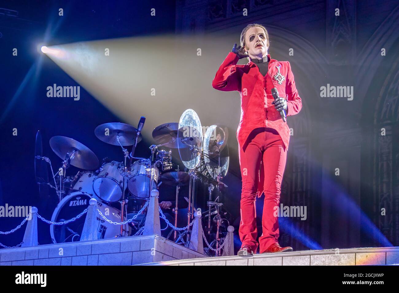 LONDON, UNITED KINGDOM - Nov 22, 2019: A Swedish singer Tobias Forge in ...