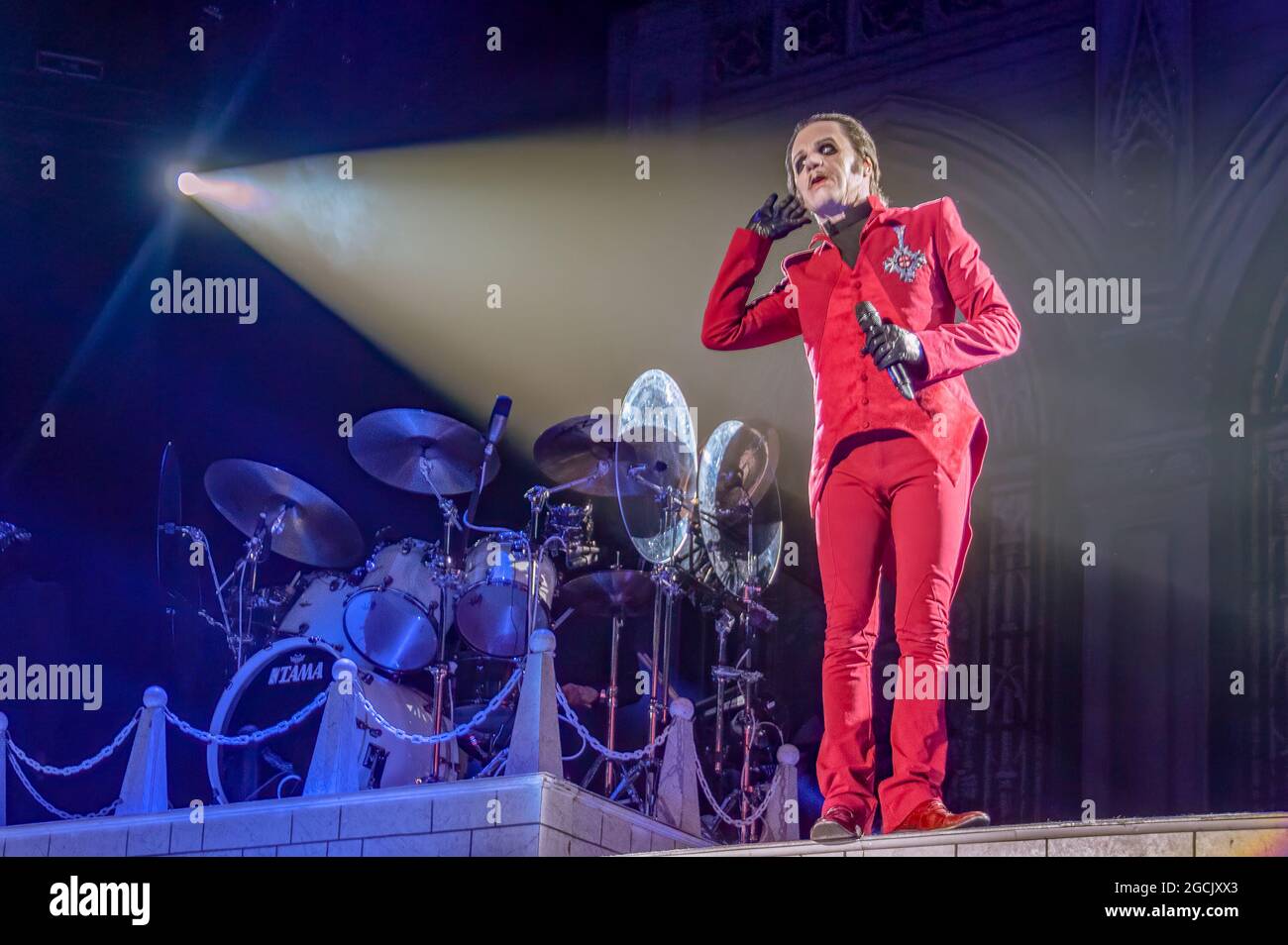 LONDON, UNITED KINGDOM - Nov 22, 2019: A Swedish singer Tobias Forge in ...