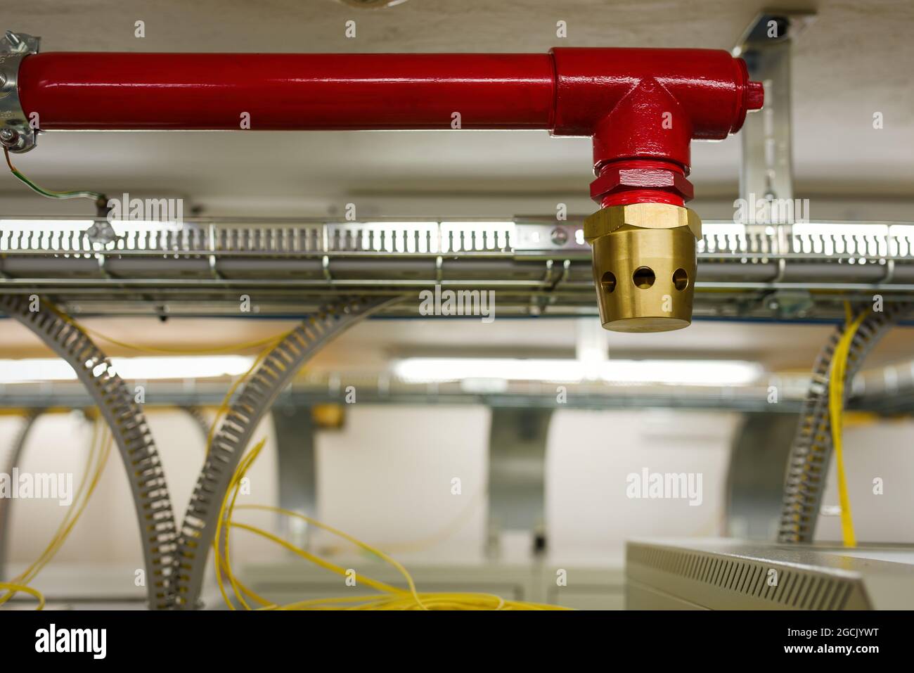 Clean agent fire suppression system Stock Photo - Alamy