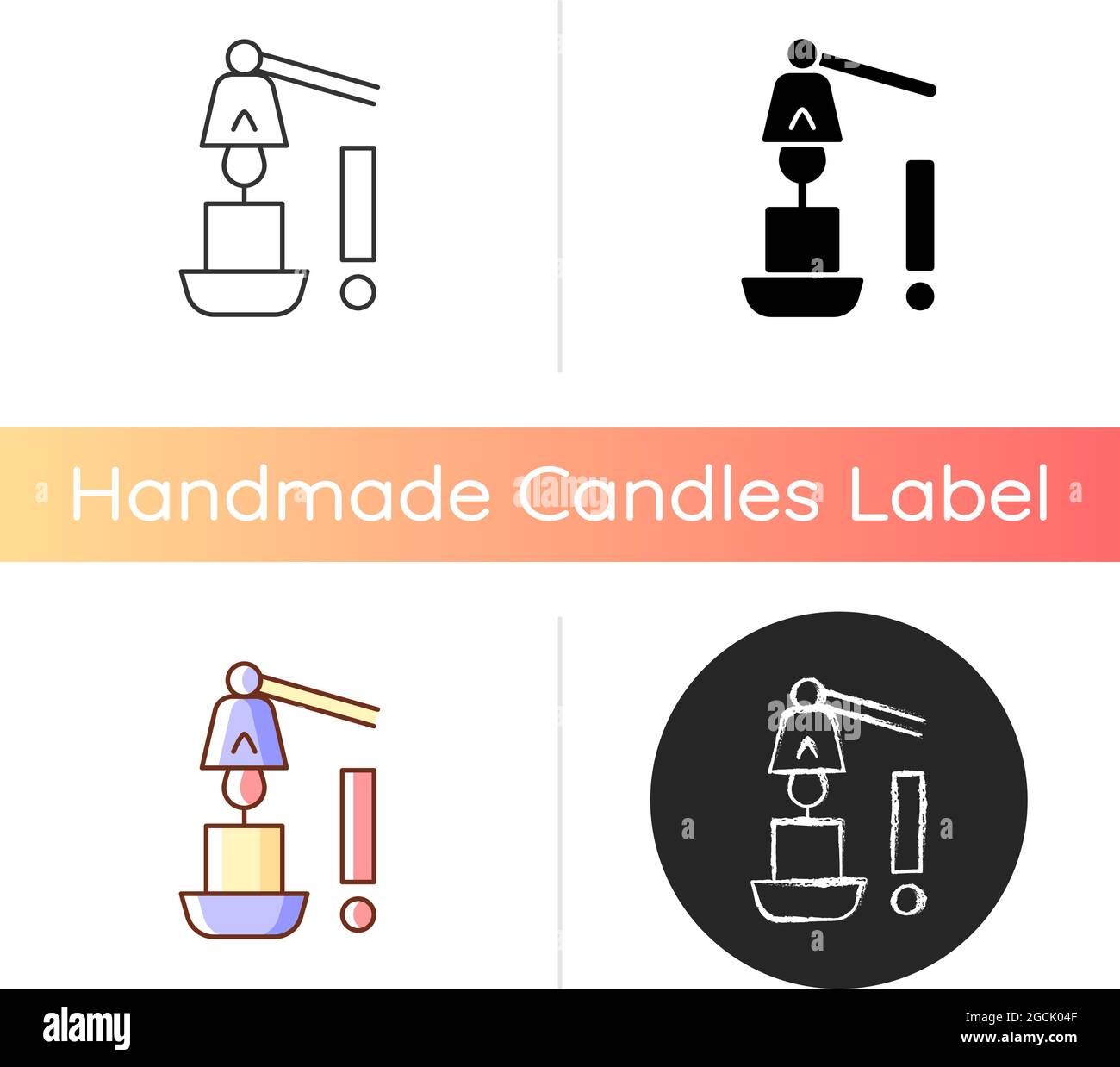 Use candle snuffer manual label icon Stock Vector Image & Art - Alamy