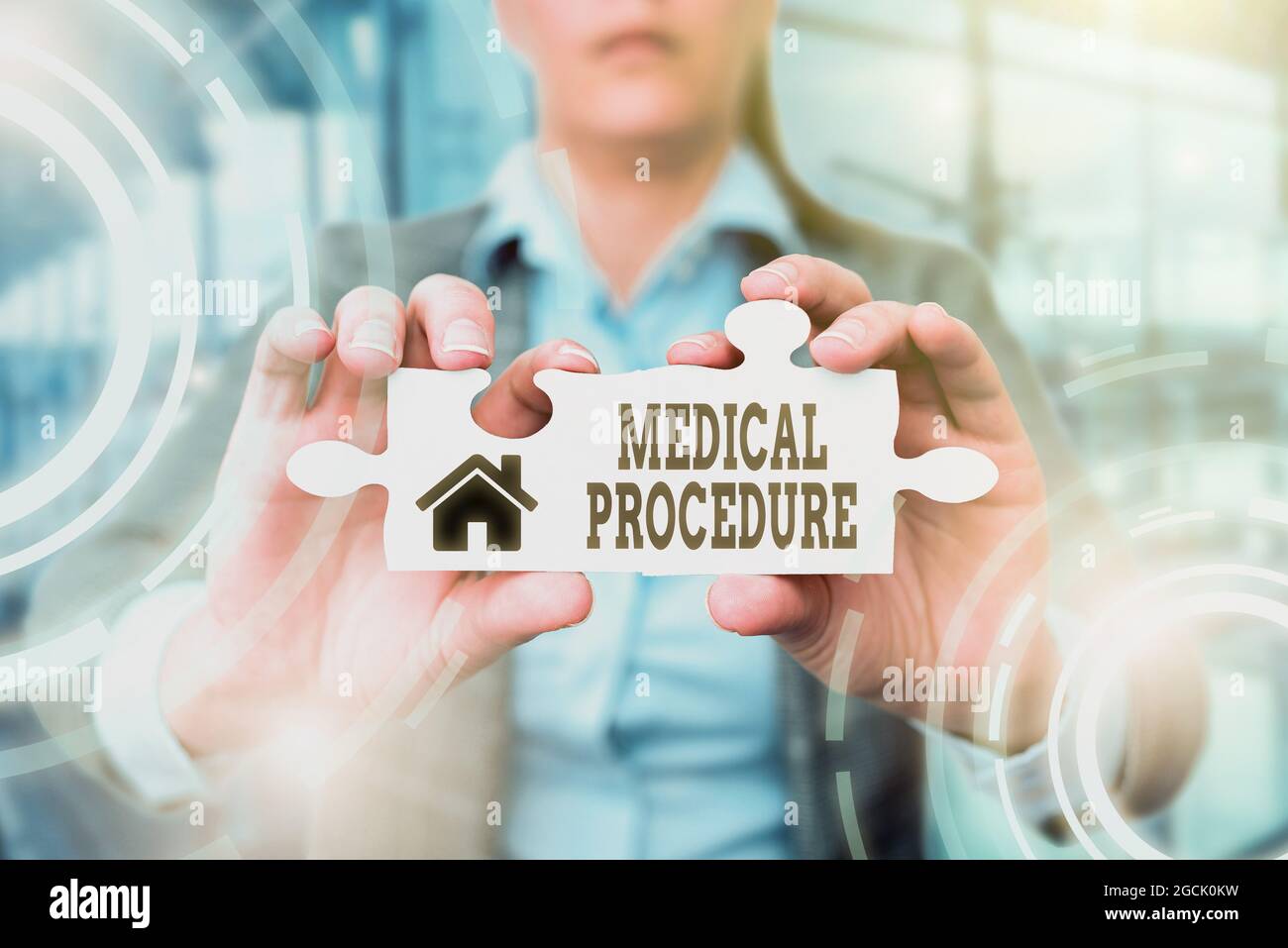 Sign displaying Medical Procedure. Word Written on a procedure employed ...