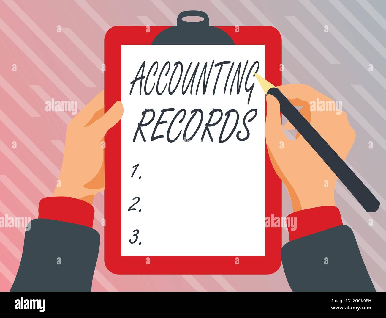 Conceptual display Accounting Records. Business showcase Manual or ...