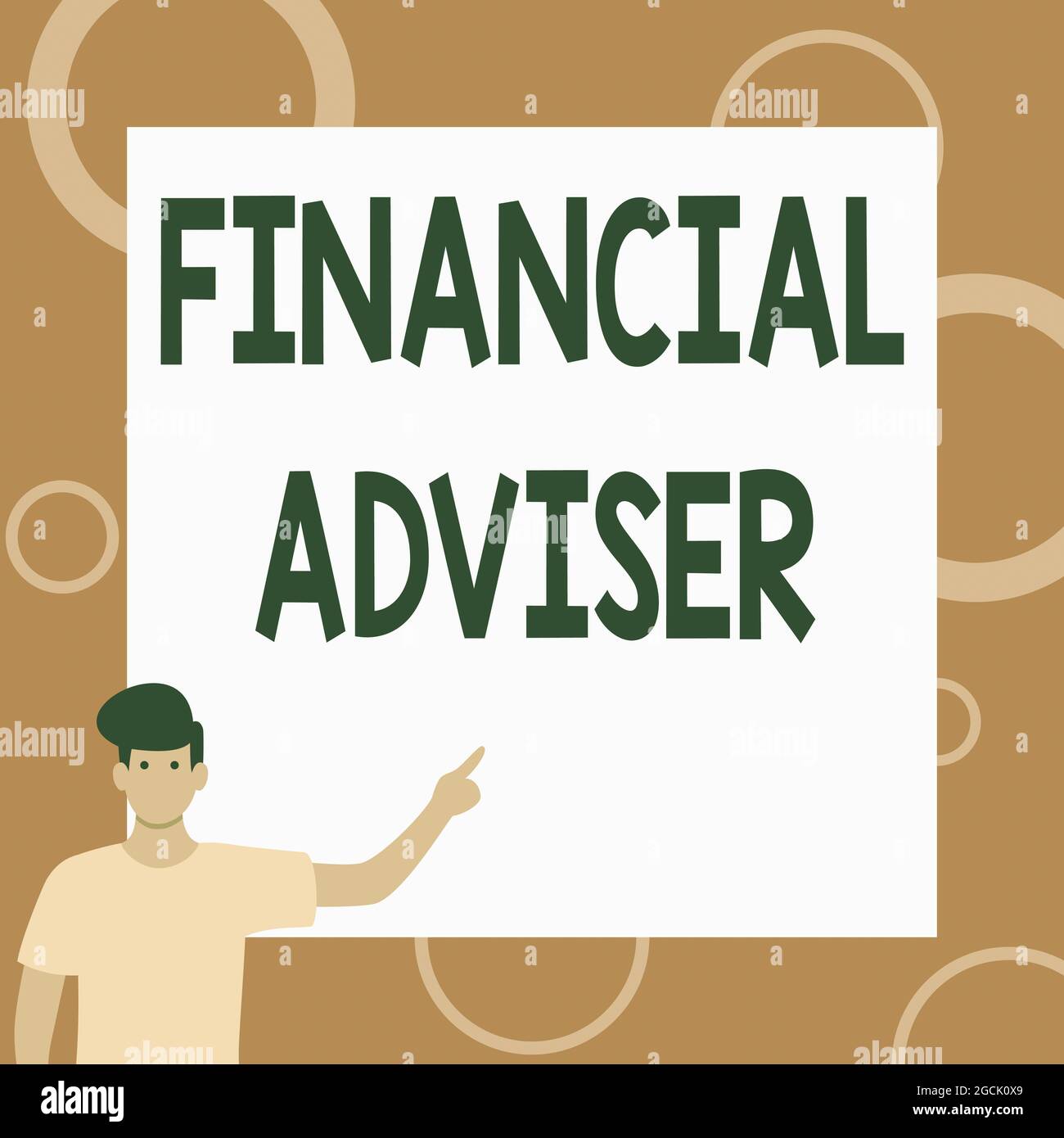 Conceptual display Financial Adviser. Business showcase person who is ...