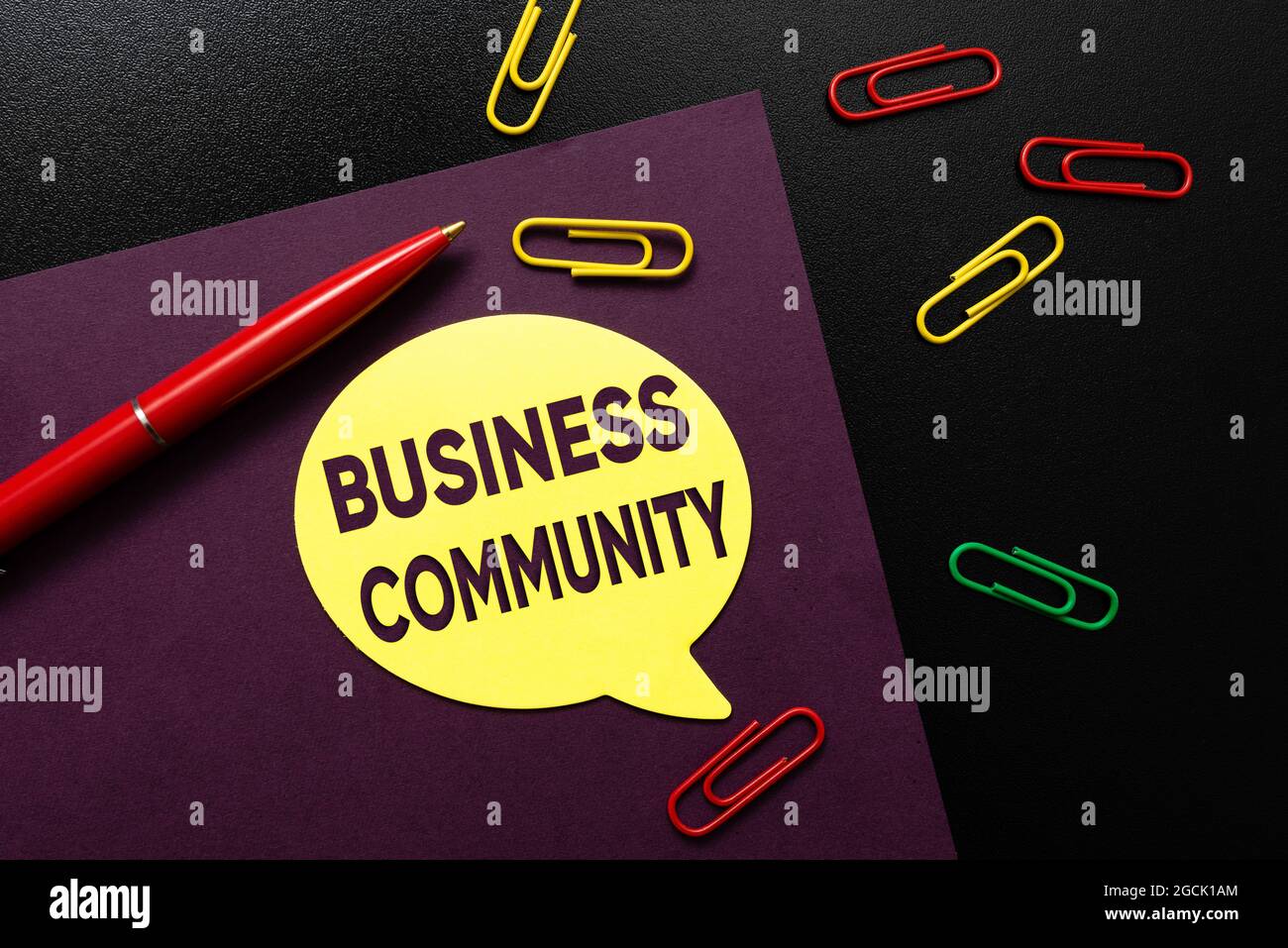 Conceptual caption Business Community. Business idea the showing ...