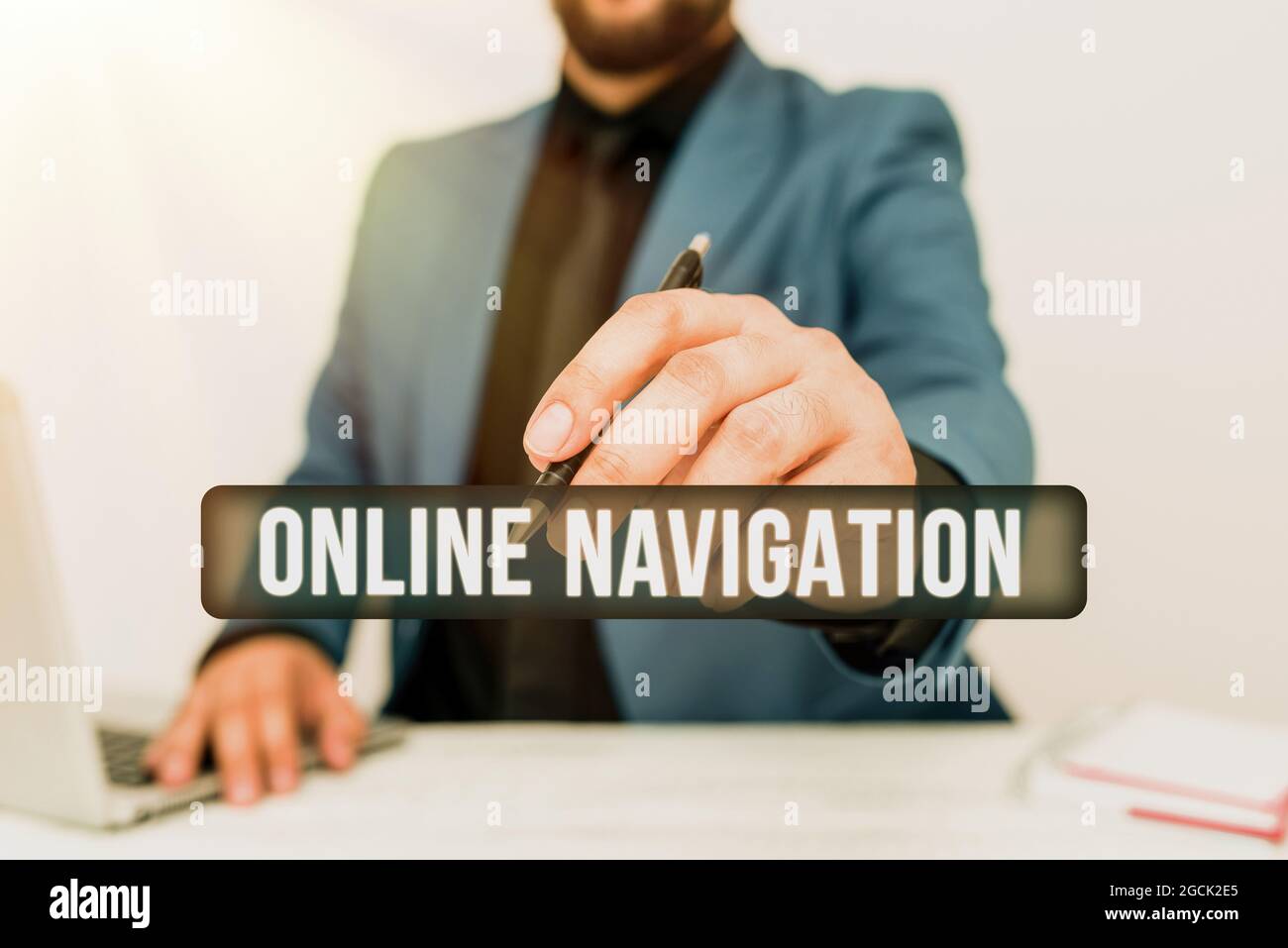 Writing displaying text Online Navigation. Business concept navigating ...