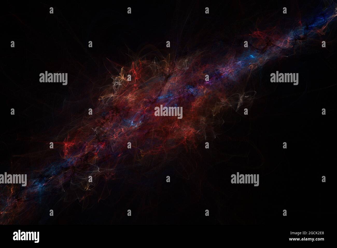 Exploding supernova , forminng of nebula. Black hole in the center of ...