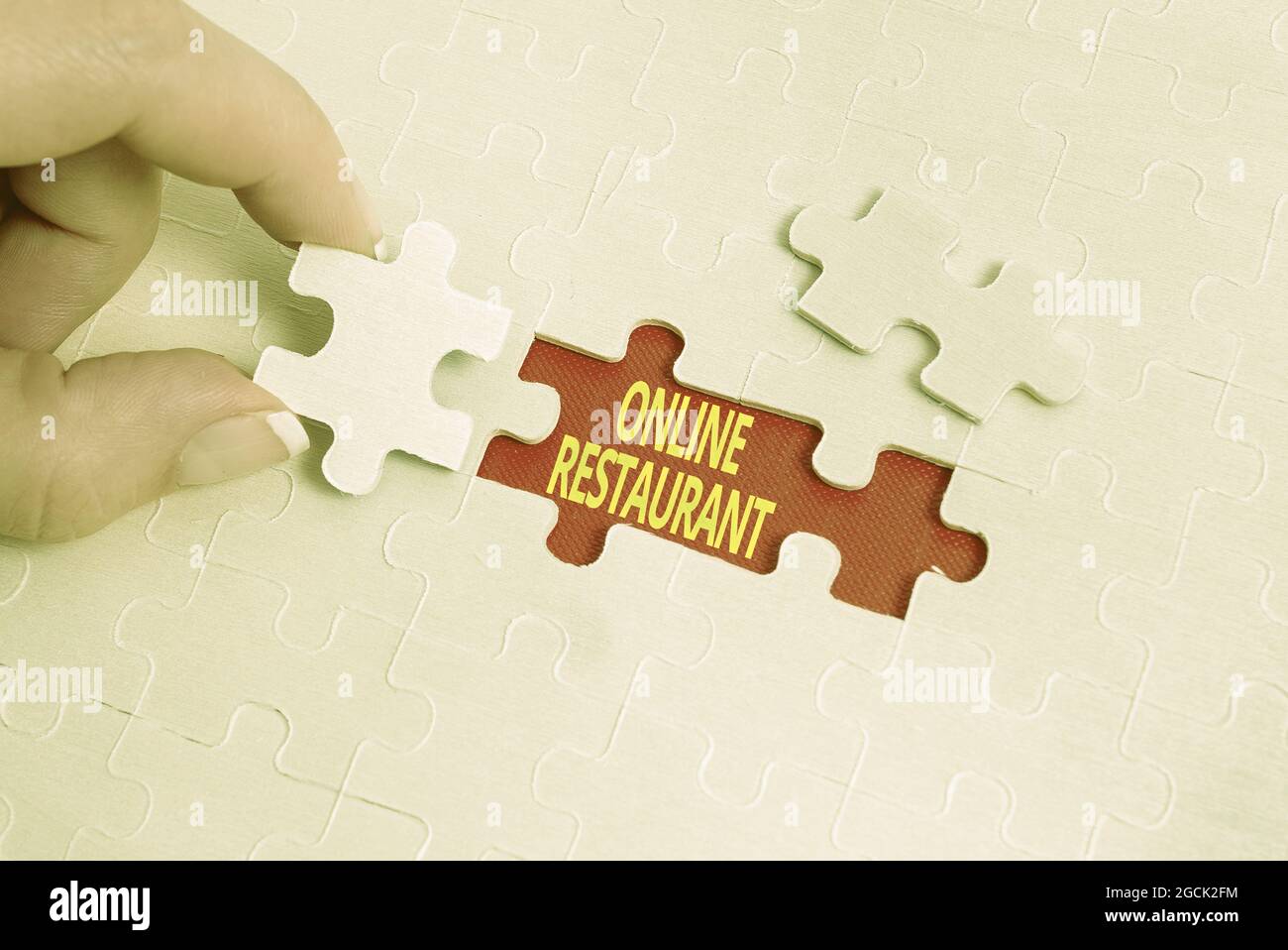 Text showing inspiration Online Restaurant. Concept meaning internet ...