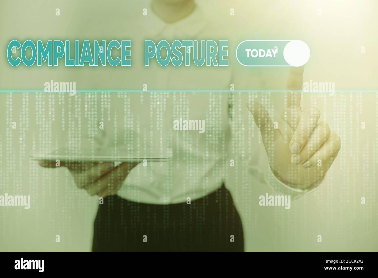 Conceptual caption Compliance Posture. Business overview manage the defense of the enterprise ...