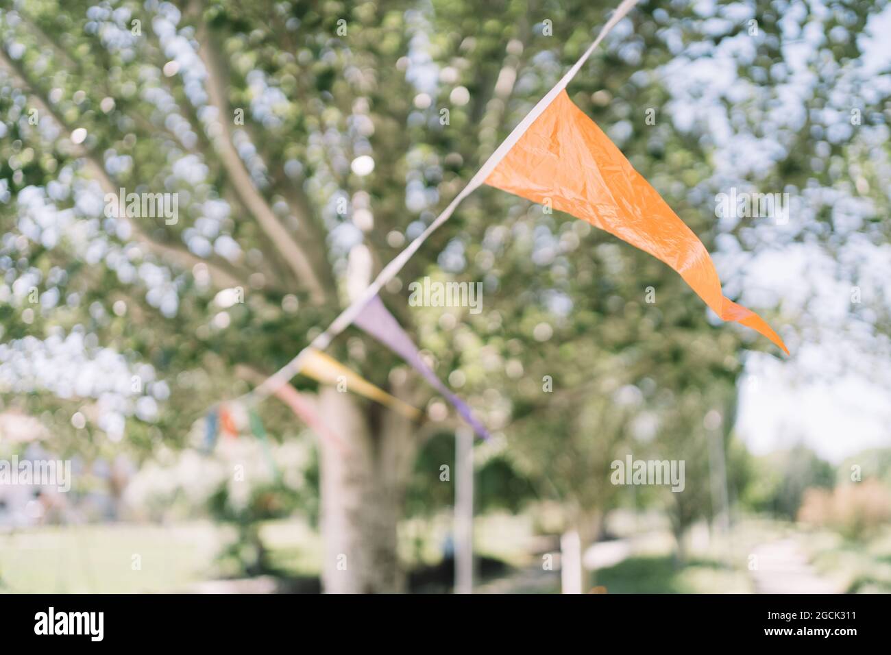 Triangle flags hi-res stock photography and images - Alamy