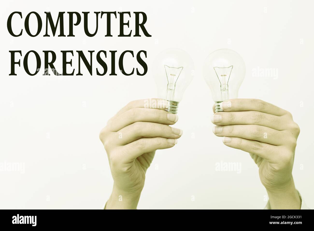 Conceptual display Computer Forensics. Business idea the investigative ...