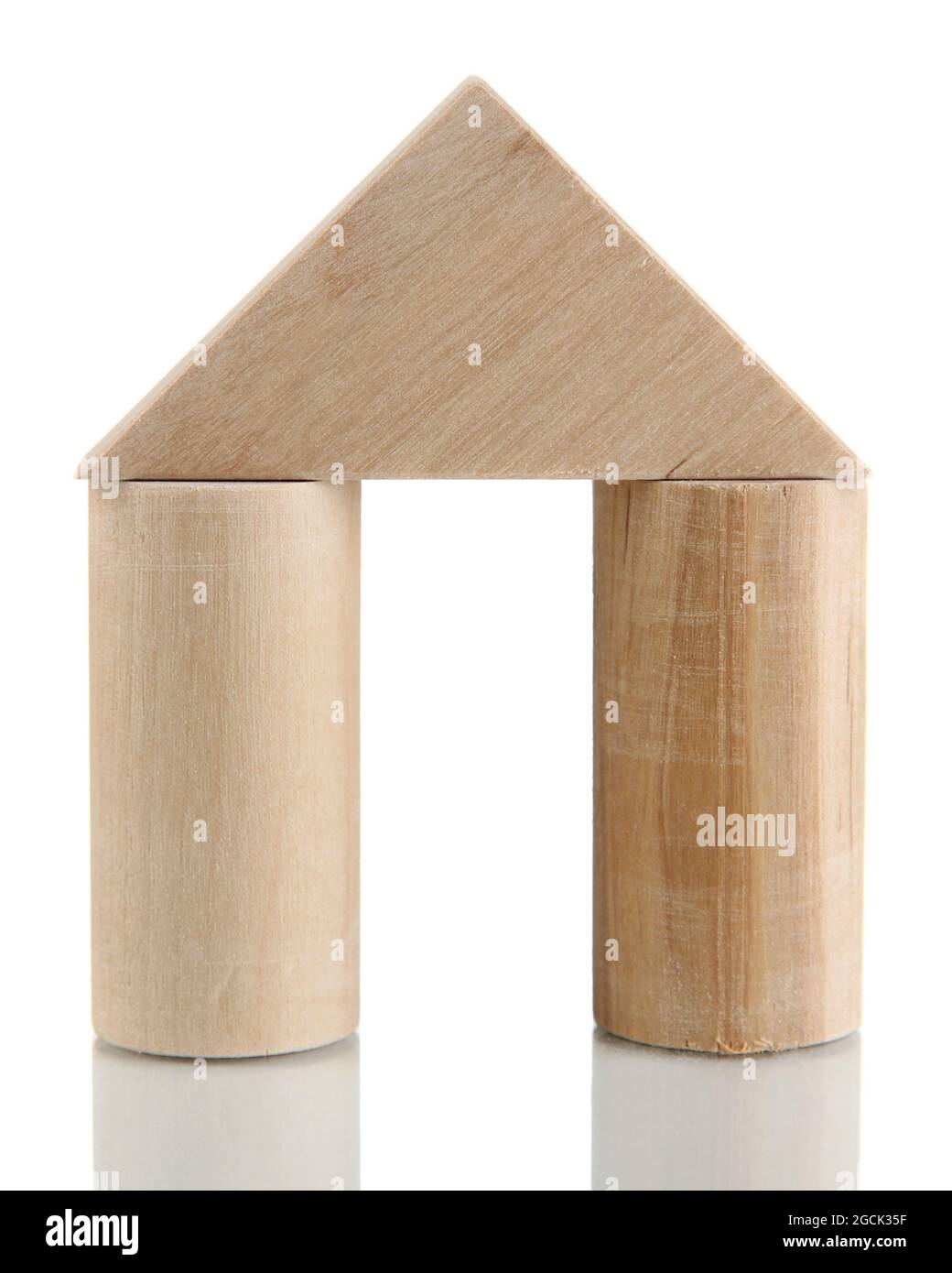 Wood house isolated on white Stock Photo - Alamy