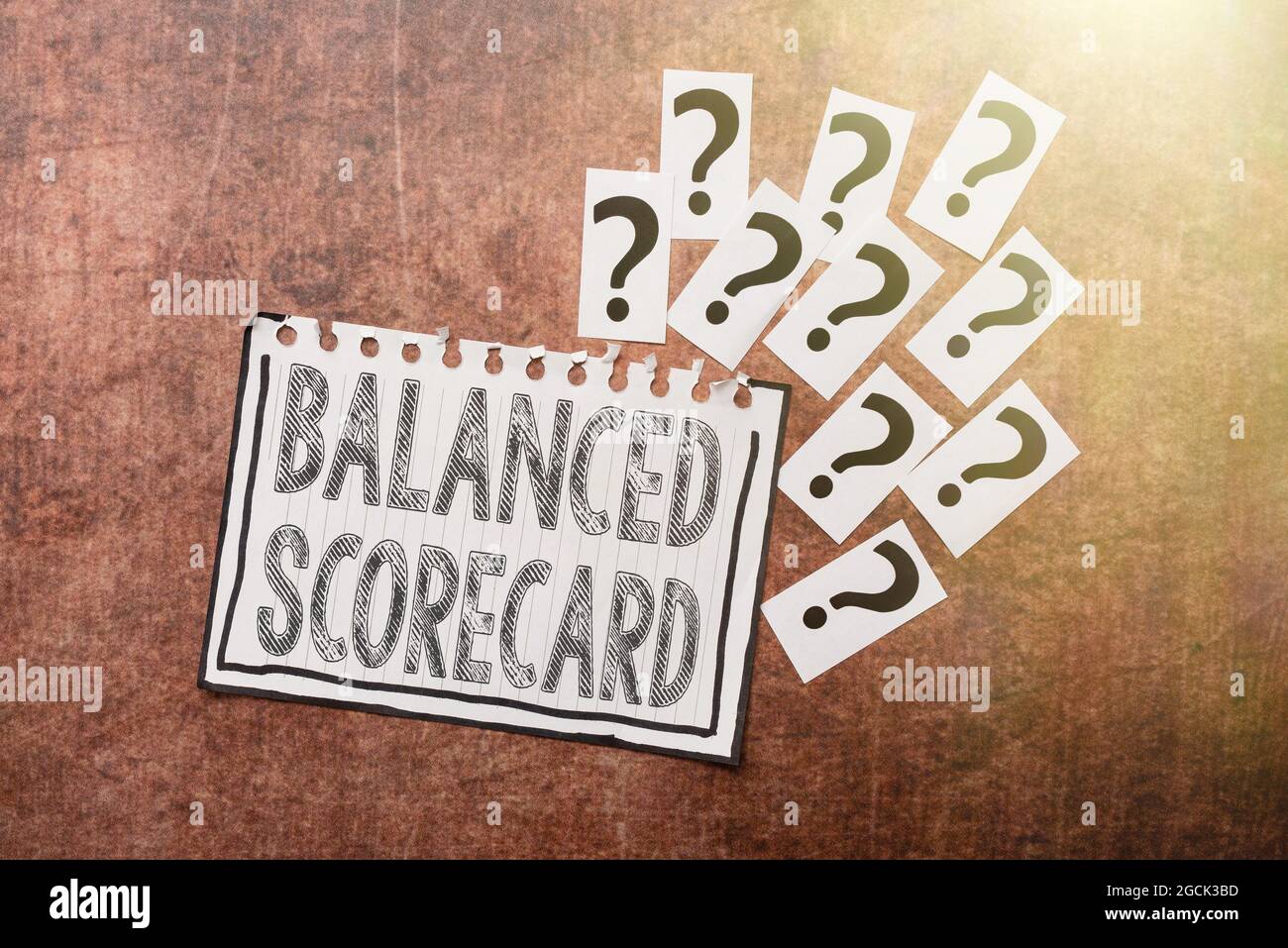 Handwriting text Balanced Scorecard. Word Written on a performance ...