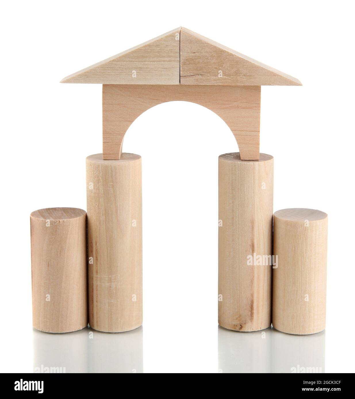 Wood house isolated on white Stock Photo - Alamy
