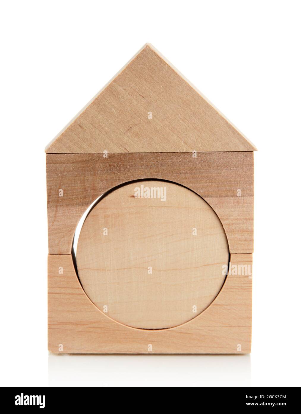 Wood house isolated on white Stock Photo - Alamy