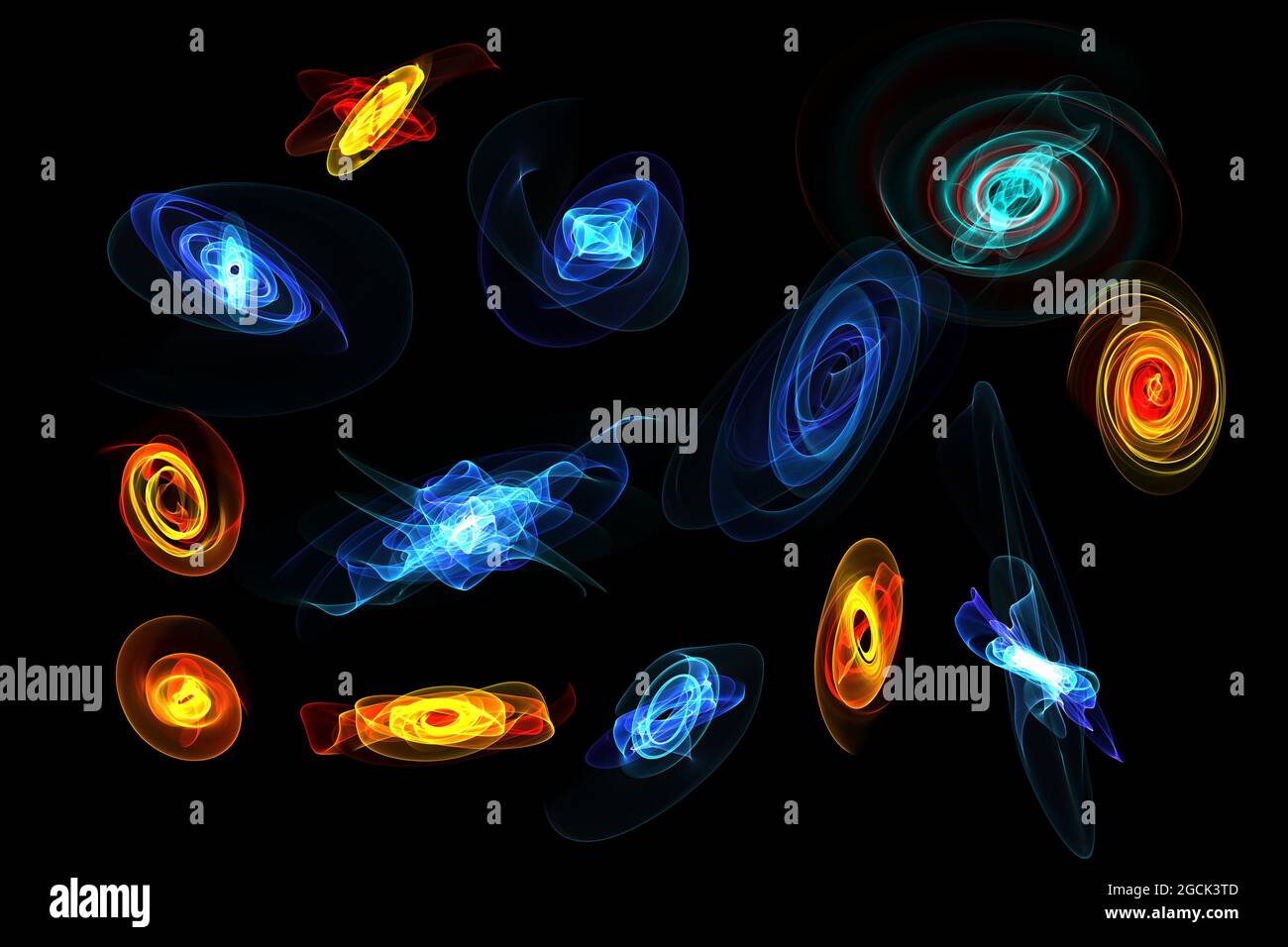 Galaxy Collection. Spiral galaxies background. Whirlpool galaxy ...
