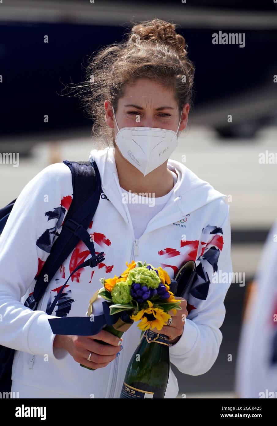 Great Britain's Kate French arrives at Heathrow Airport, London ...