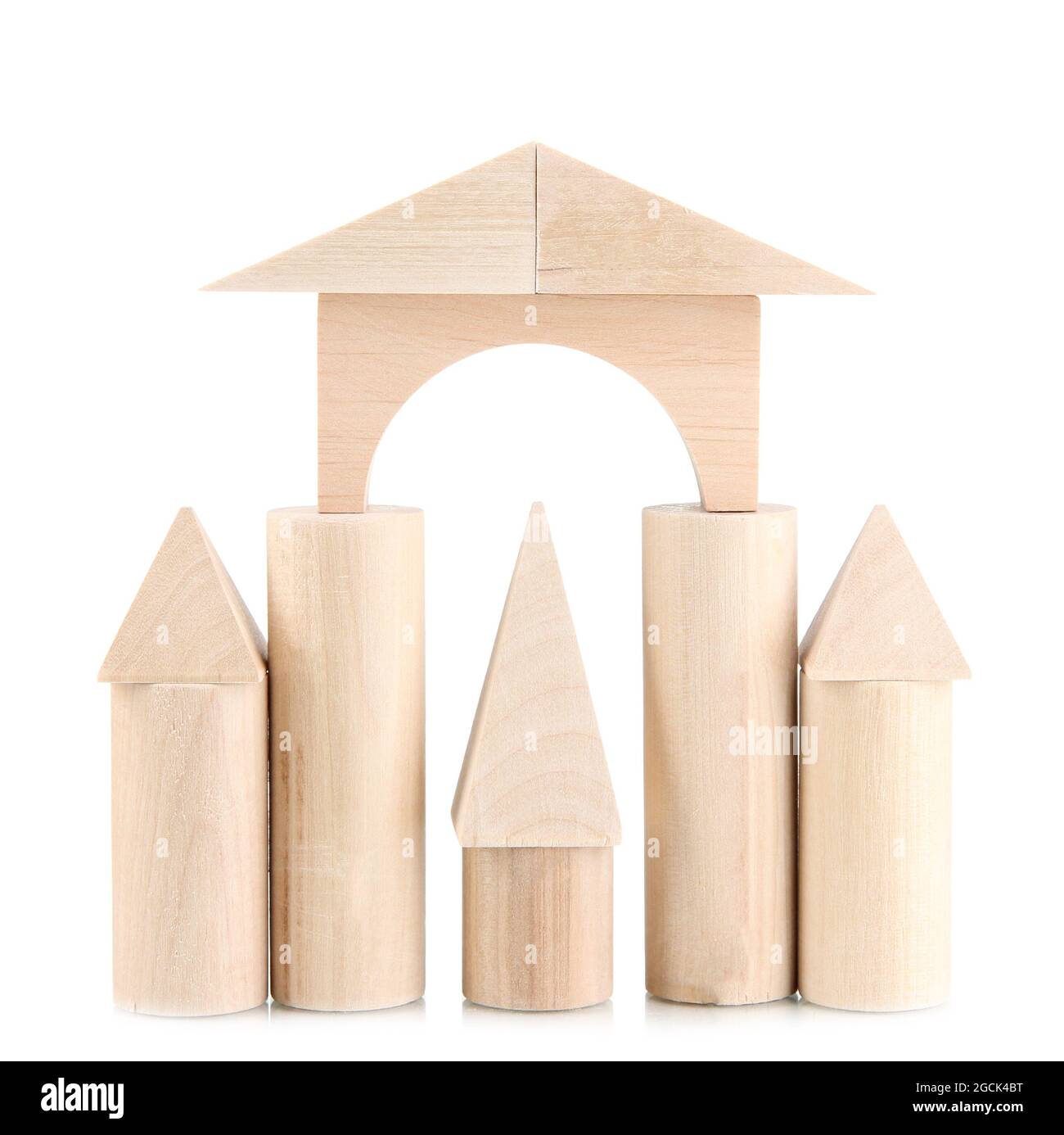 Wood house isolated on white Stock Photo - Alamy