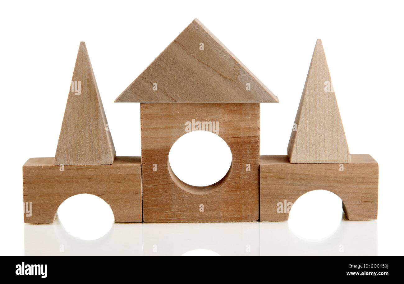 Wood house isolated on white Stock Photo - Alamy