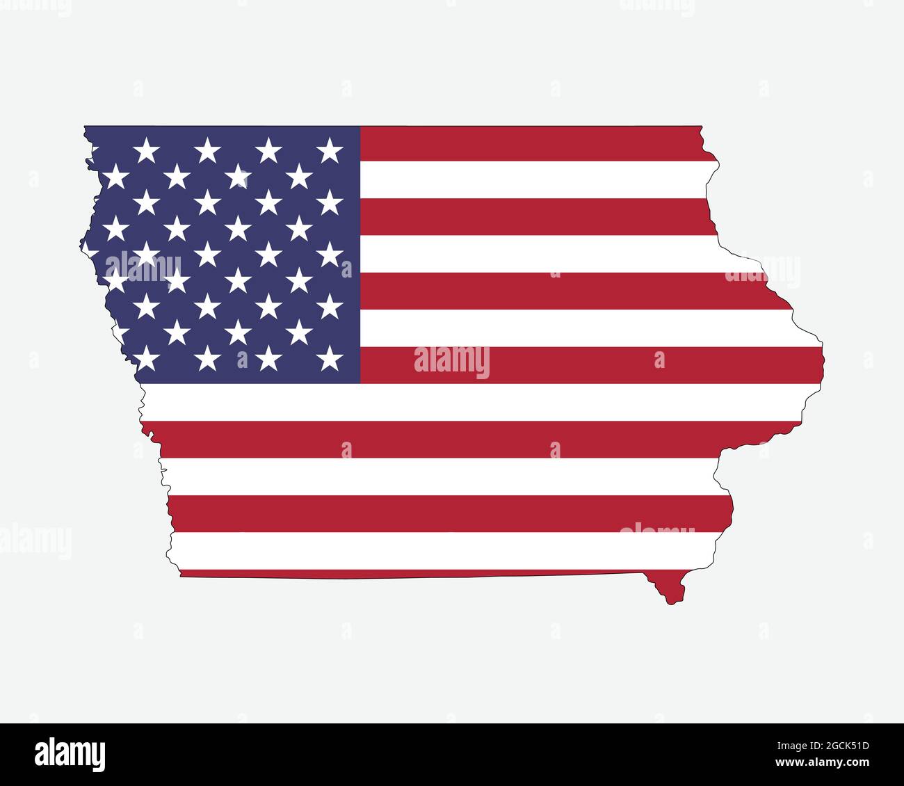 Usa state flag iowa hi-res stock photography and images - Alamy