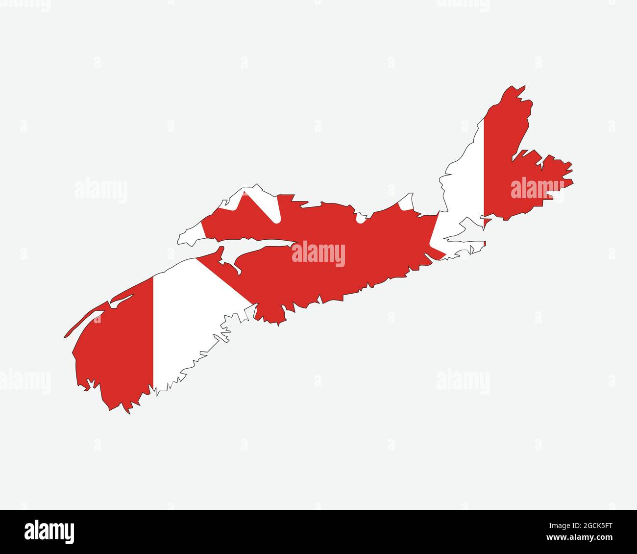Nova scotia outline vector hi-res stock photography and images - Alamy