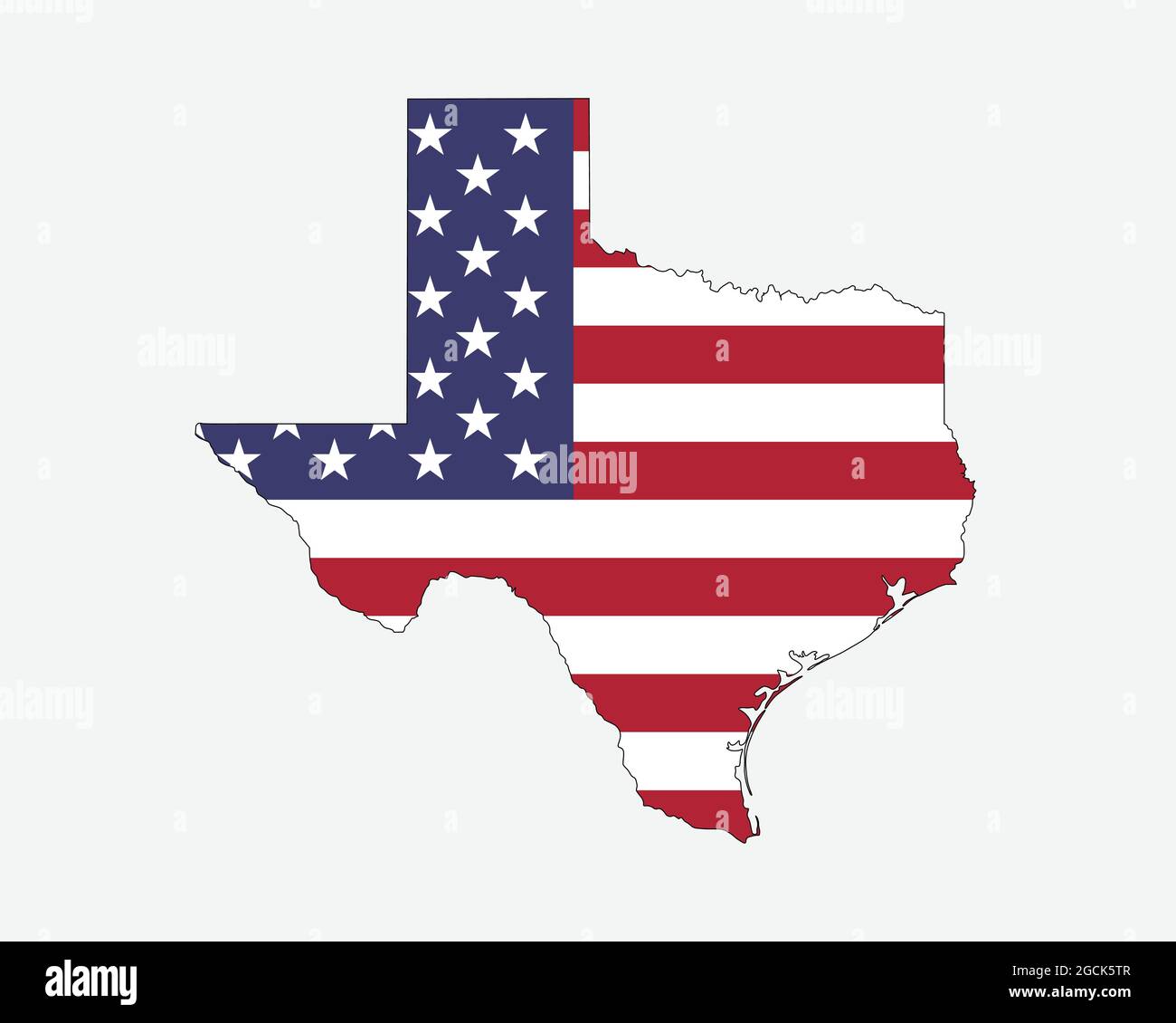 Texas Map on American Flag. TX, USA State Map on US Flag. EPS Vector ...