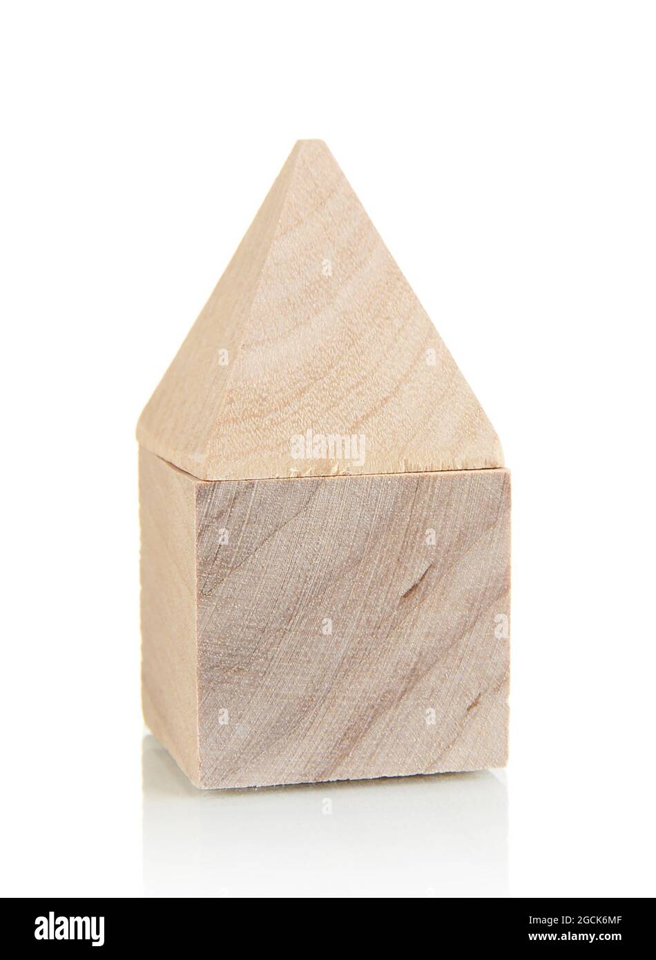 Wood house isolated on white Stock Photo - Alamy