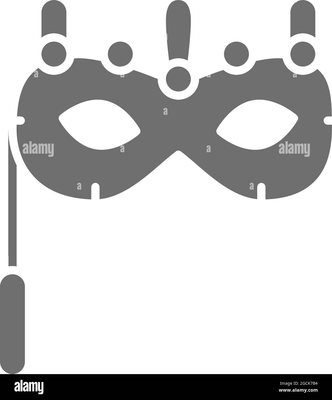 Traditional Venetian mask, masquerade, carnivals grey icon Stock Vector ...