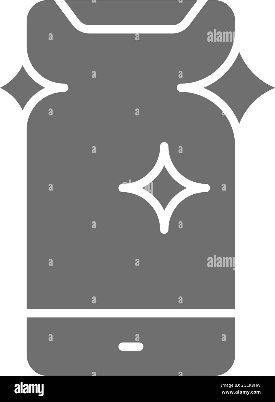 Vector new smartphone, shine phone grey icon Stock Vector Image & Art ...