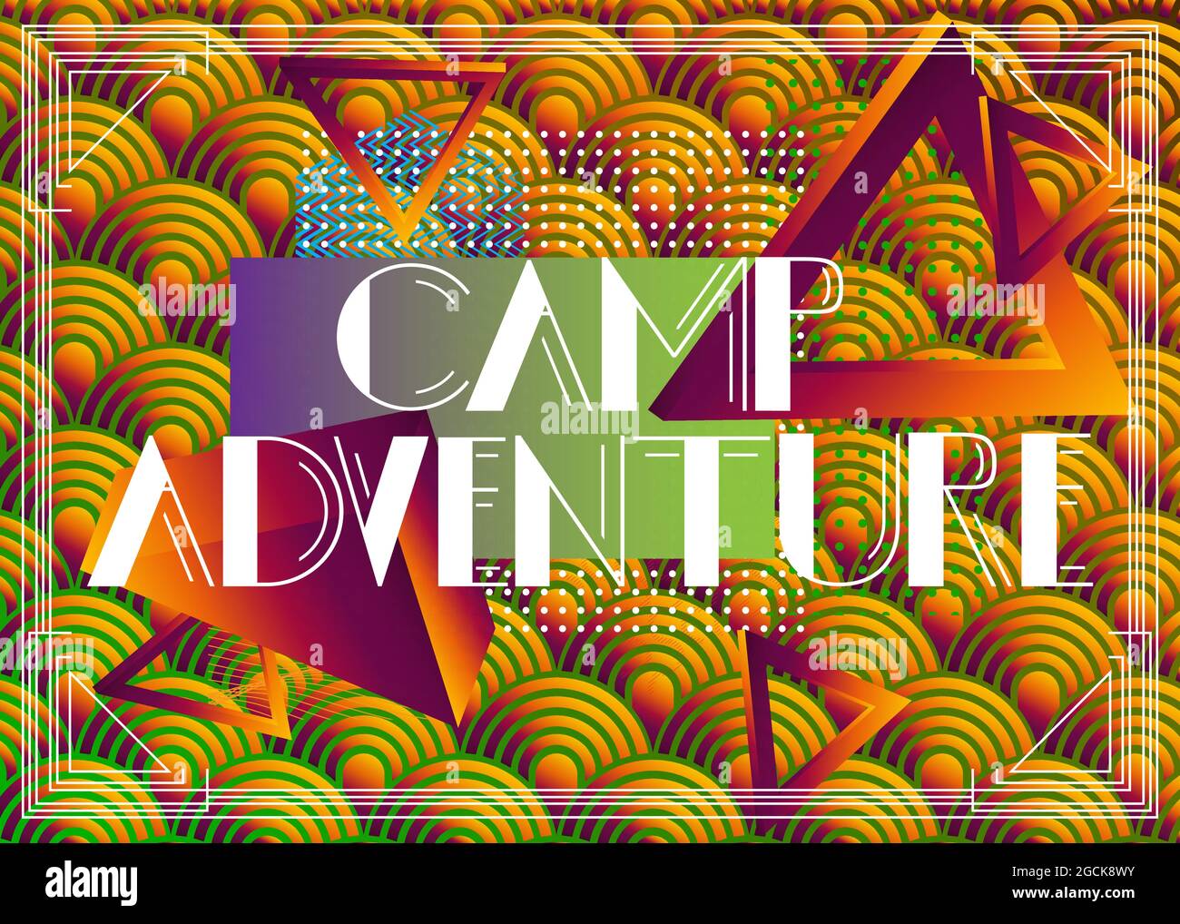 Camp Adventure text. Camping, Hiking, Adventure for kids and teenagers ...