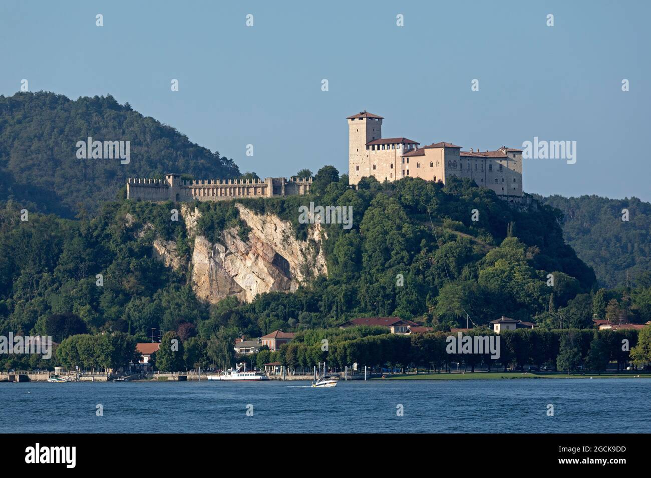 castle, Angera, Lake Maggiore, Lombardy, Italy Stock Photo - Alamy