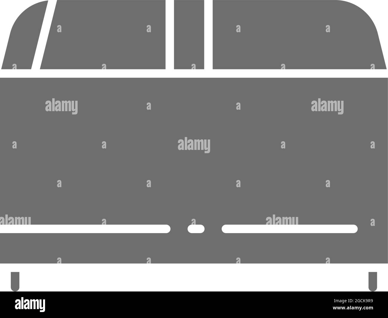 Ice cream freezer with sliding glass grey icon Stock Vector Image & Art ...