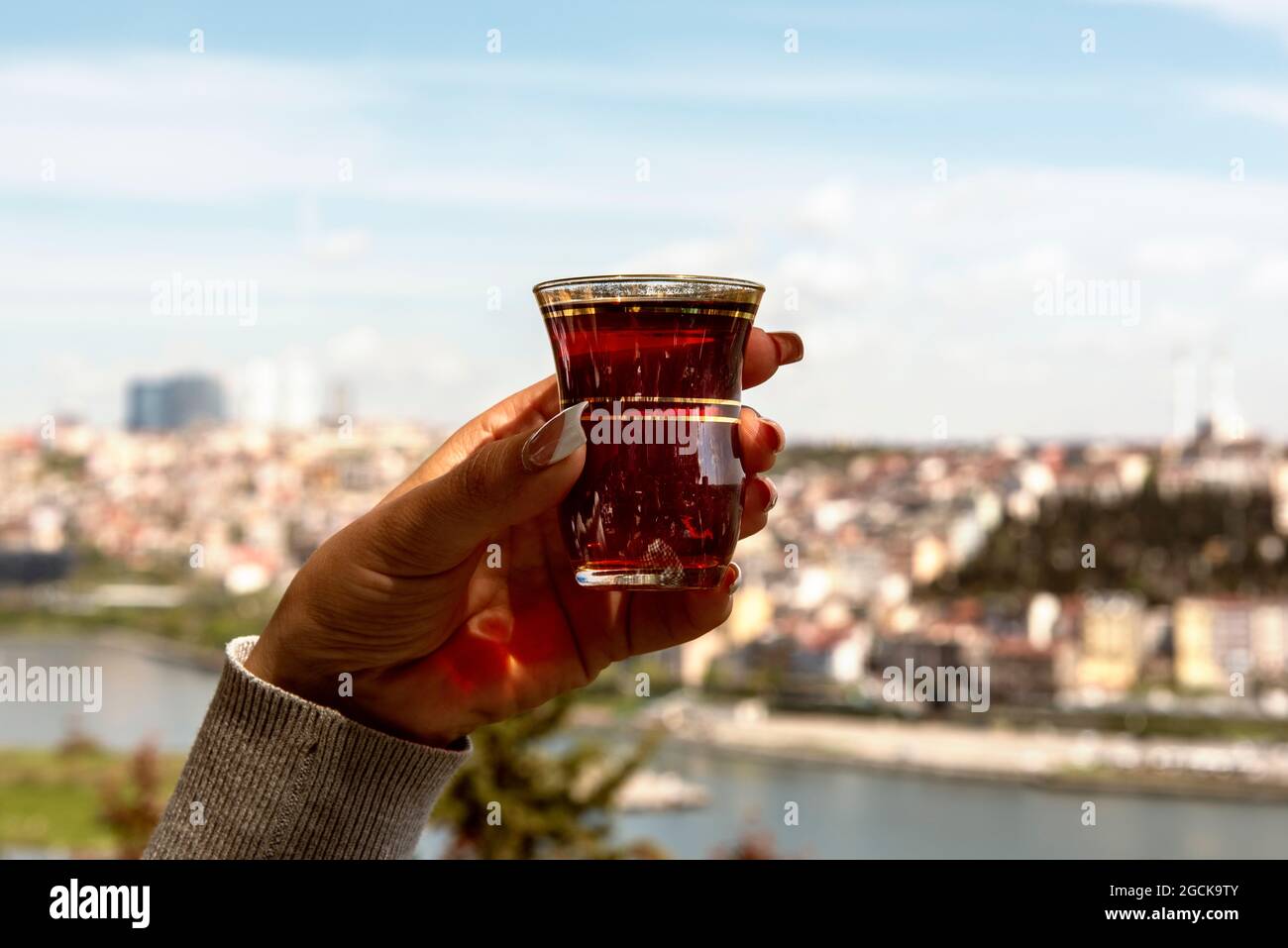 Turkish traditional tes Stock Photo - Alamy
