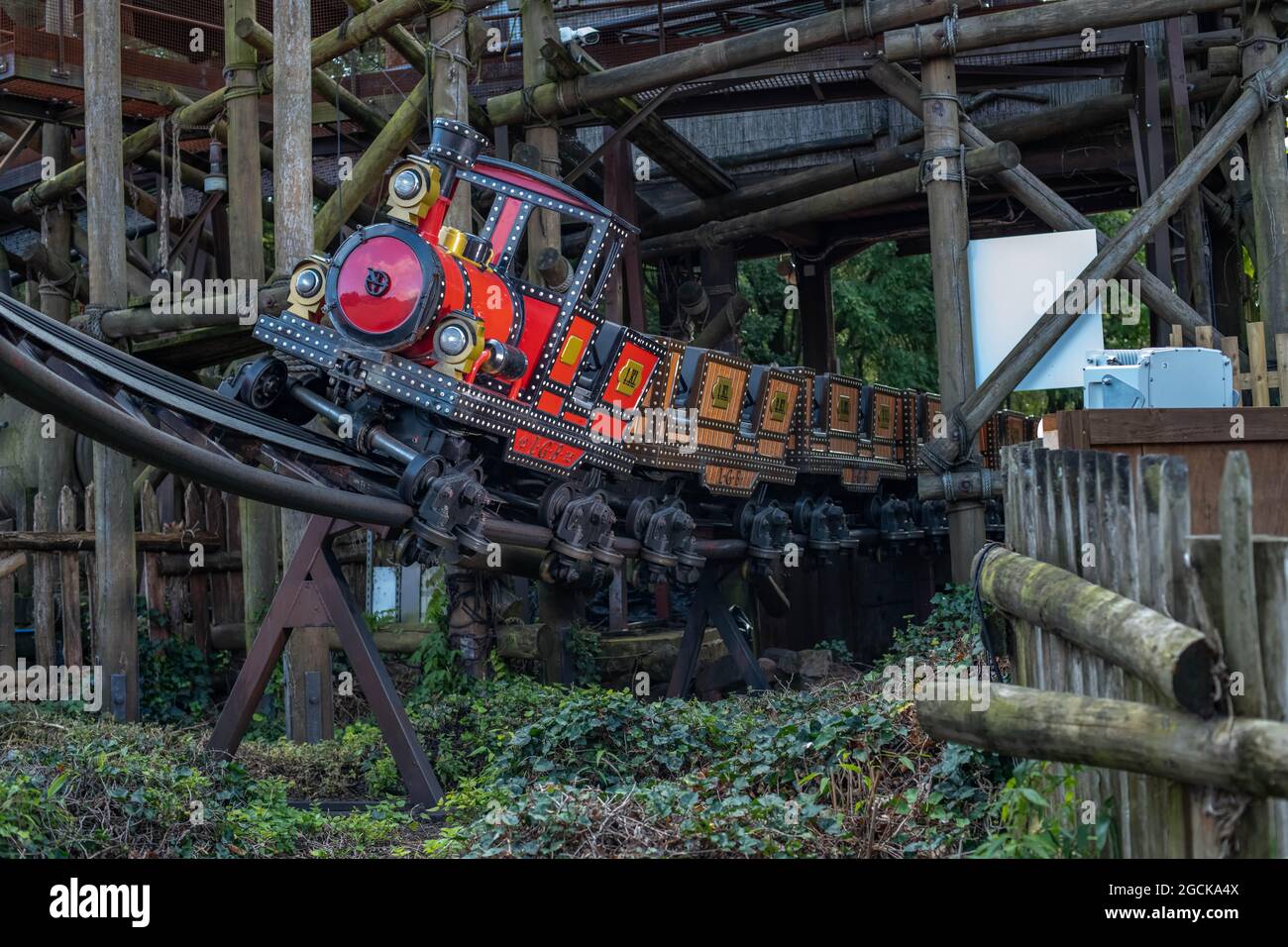 The Runaway Mine Train Rollercoaster At Alton Towers Theme Park ...