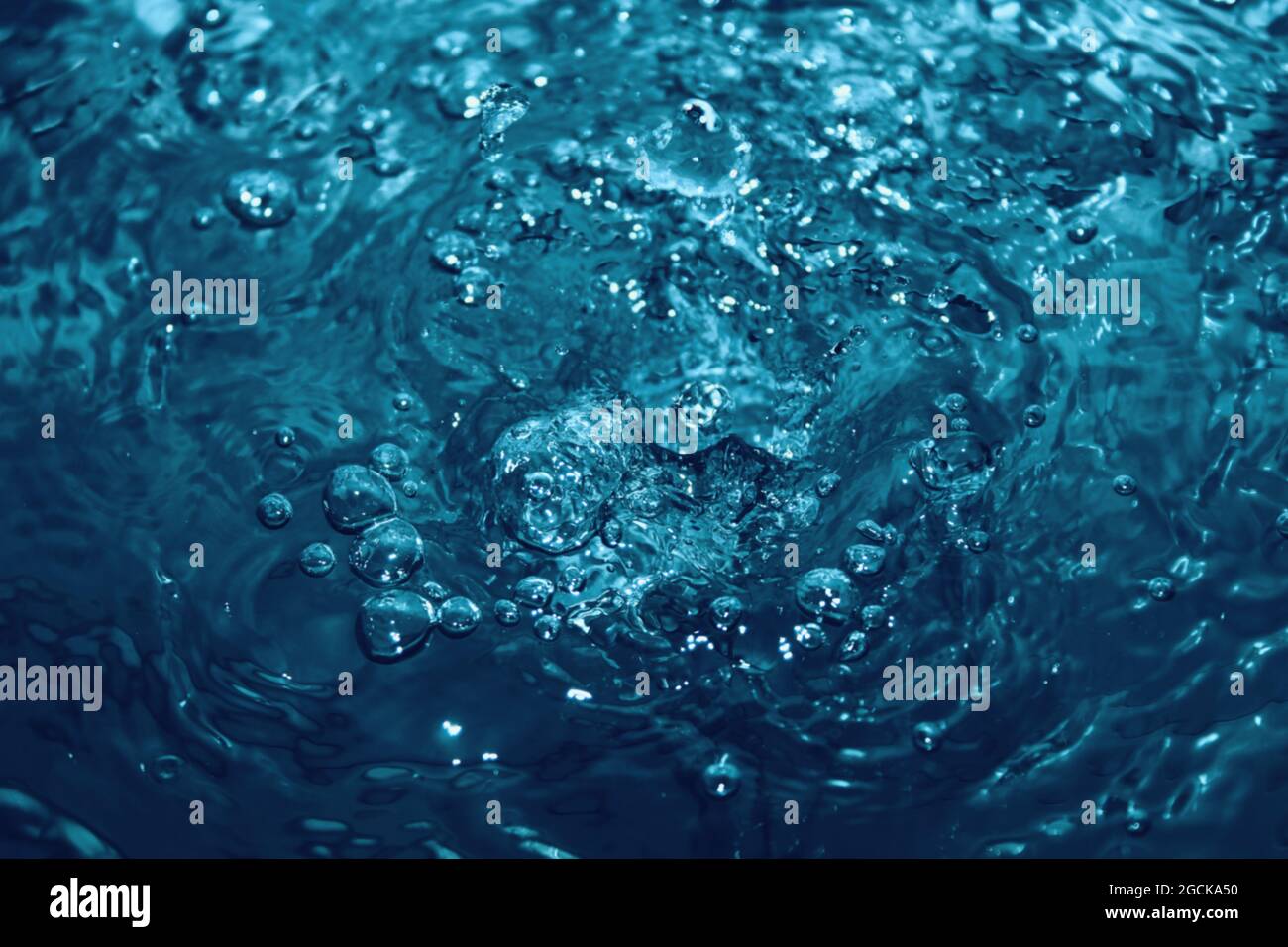 Fresh blue water background Stock Photo - Alamy