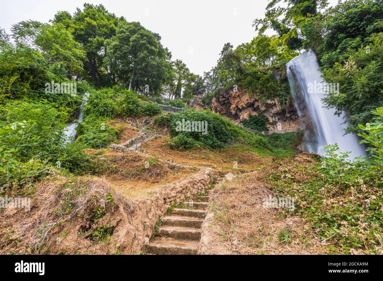 Gorgeous view of famous Edessa waterfalls. Beautiful nature backgrounds ...