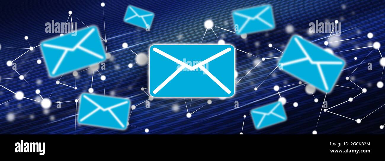 Illustration of a message concept Stock Photo - Alamy