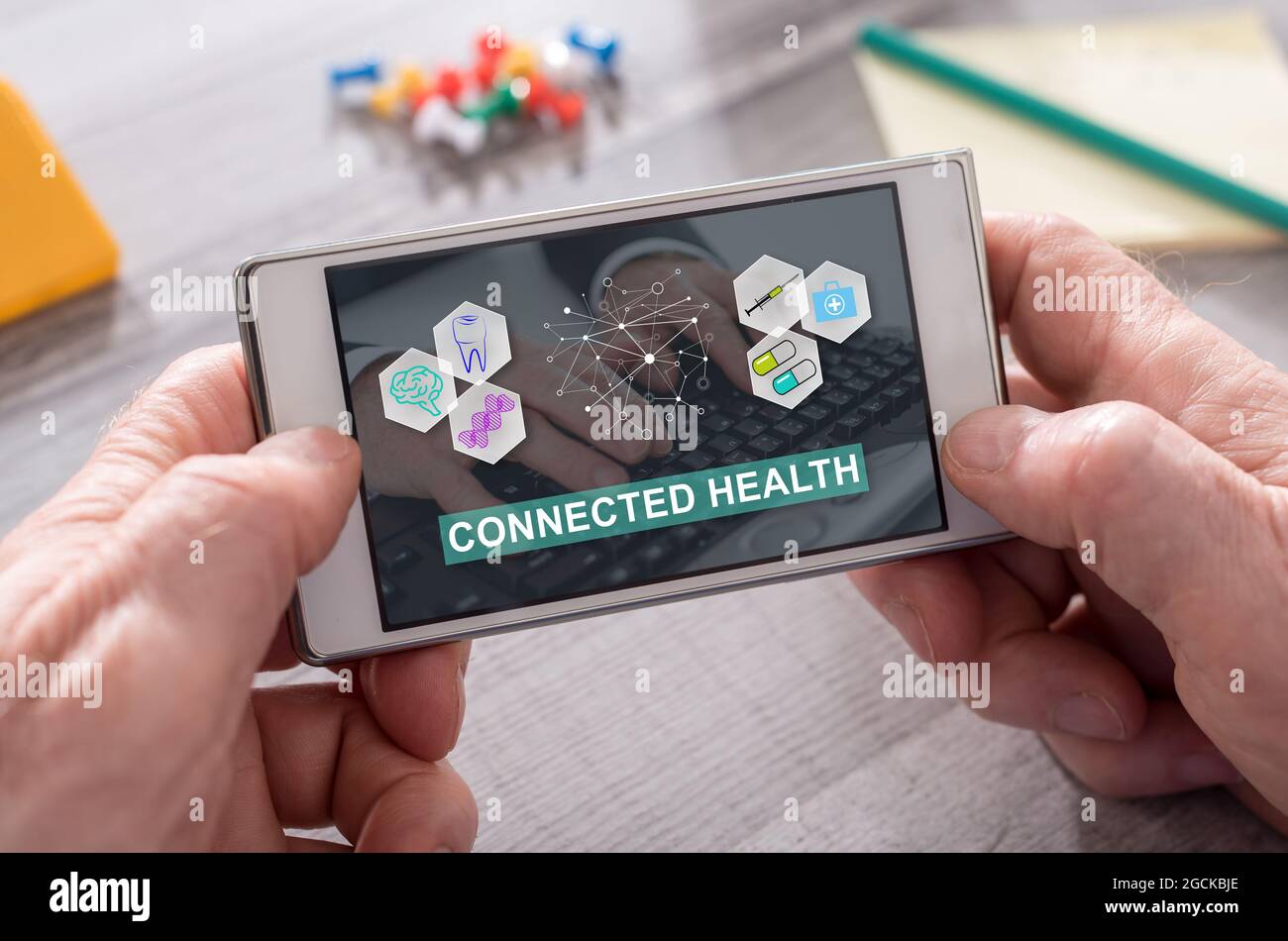 Connected health concept on hi-res stock photography and images - Alamy