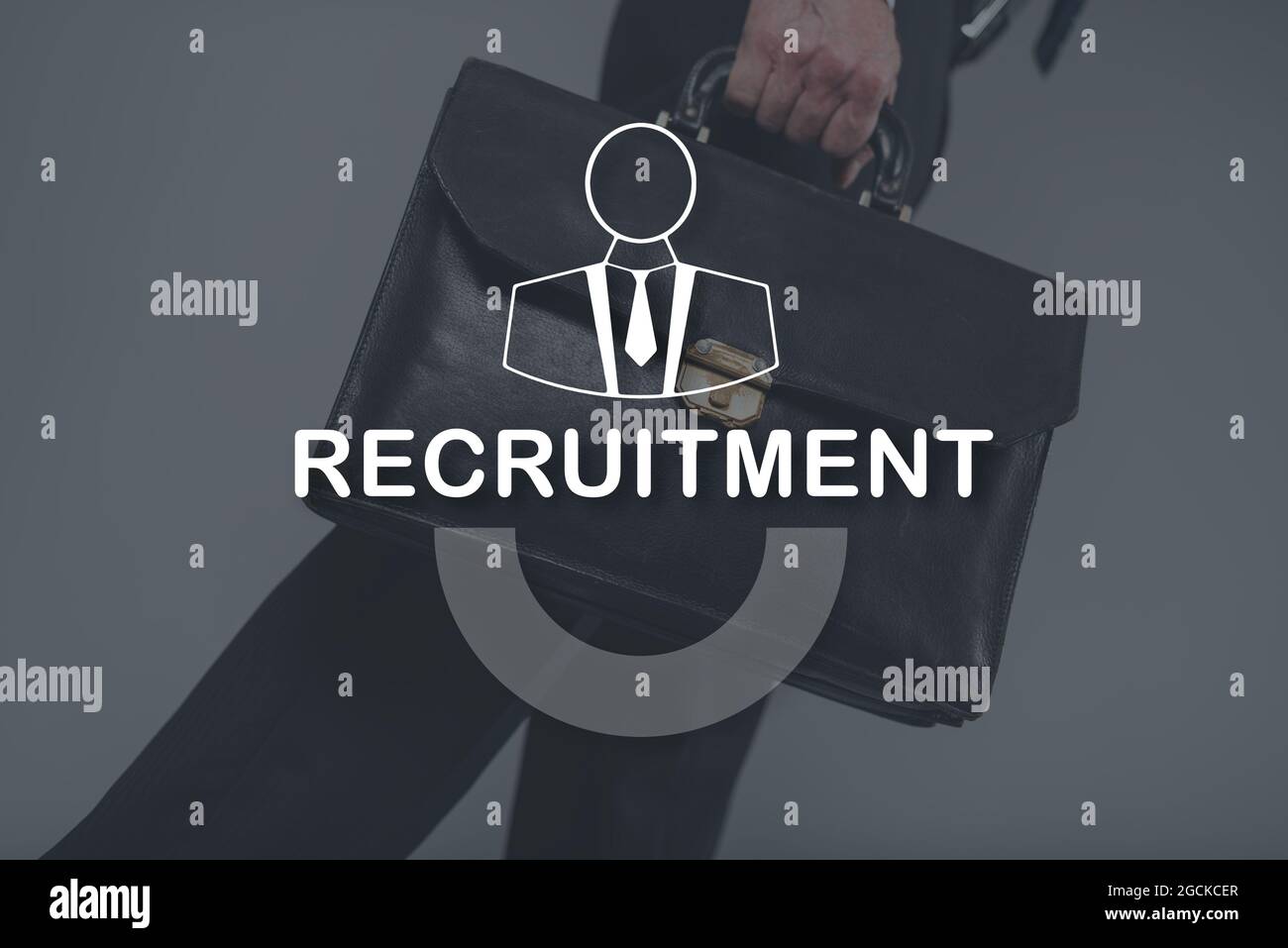 Recruitment concept illustrated by a picture on background Stock Photo ...