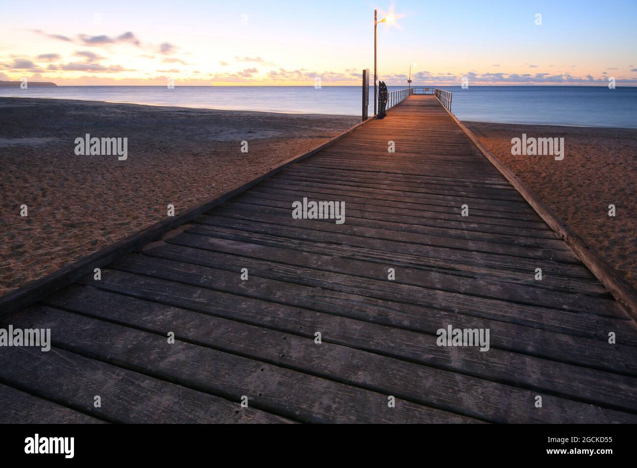 pier along the south australia coastline Stock Photo - Alamy