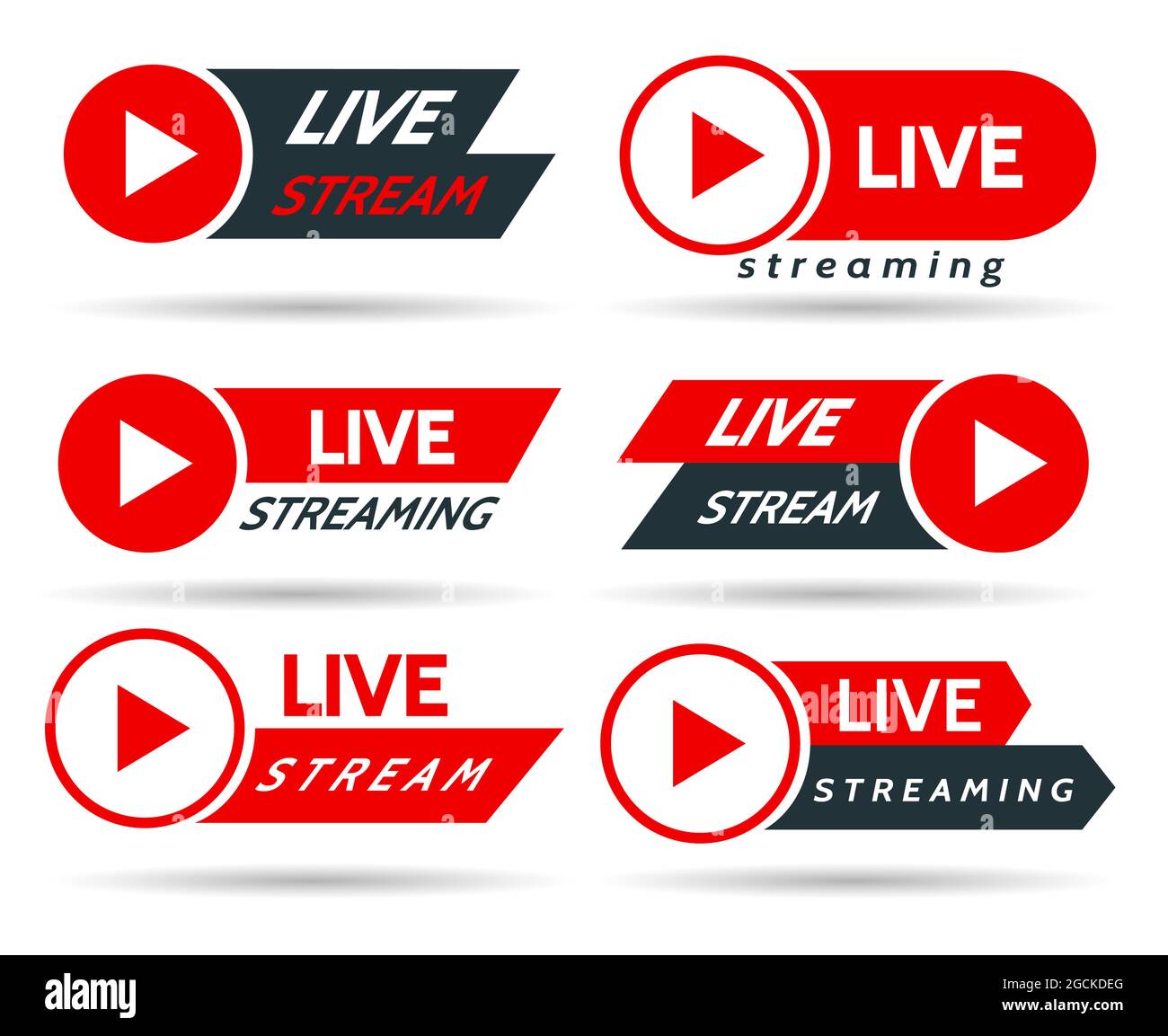 Live streaming stickers Stock Vector Image & Art - Alamy