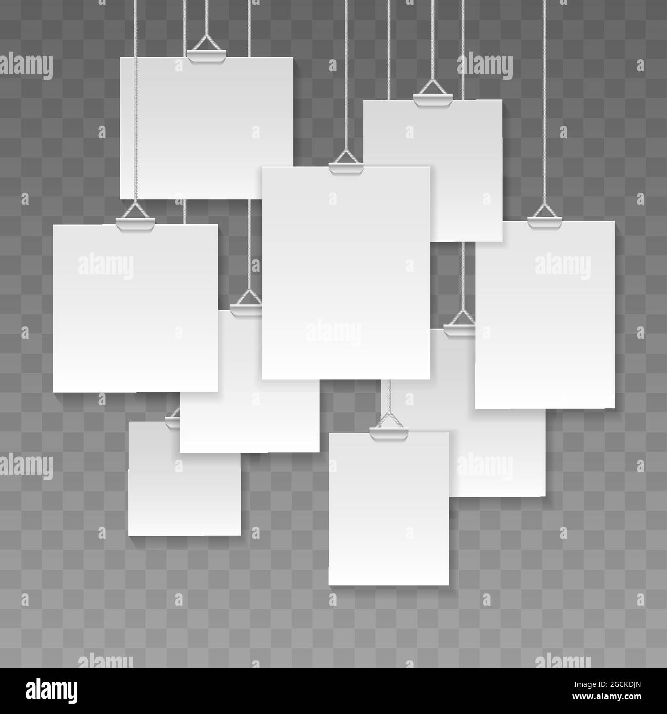 Gallery hanging cards Stock Vector Image & Art - Alamy