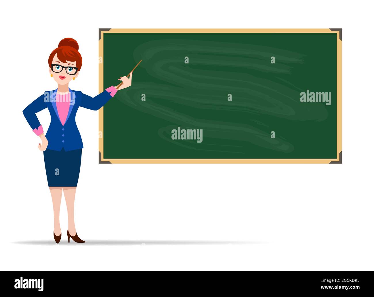 Woman teacher in suit Stock Vector Images - Alamy