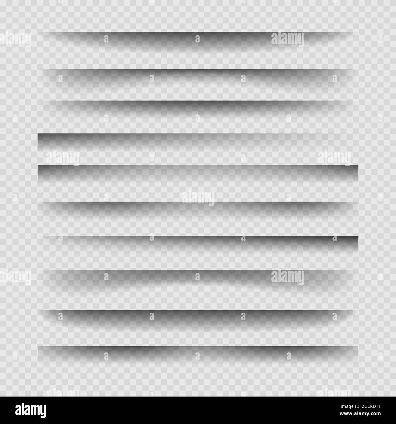 Transparent divider shadows Stock Vector Image & Art - Alamy