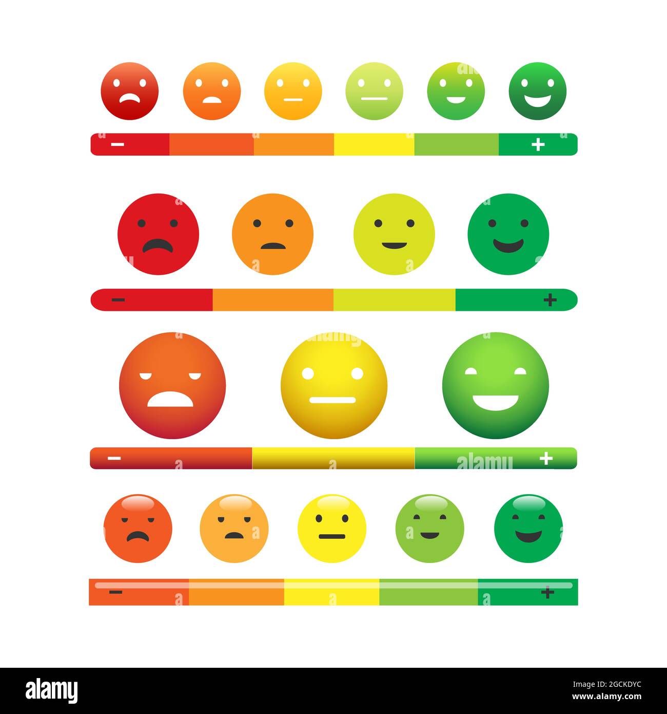 Emotional feedback scale Stock Vector Image & Art - Alamy