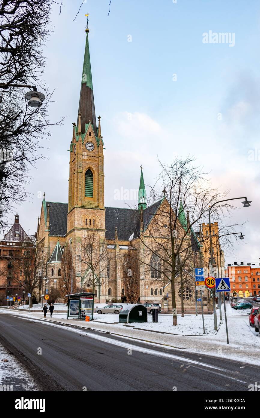 Beautiful unique and historical Oscar's Church in Stockholm, Sweden ...