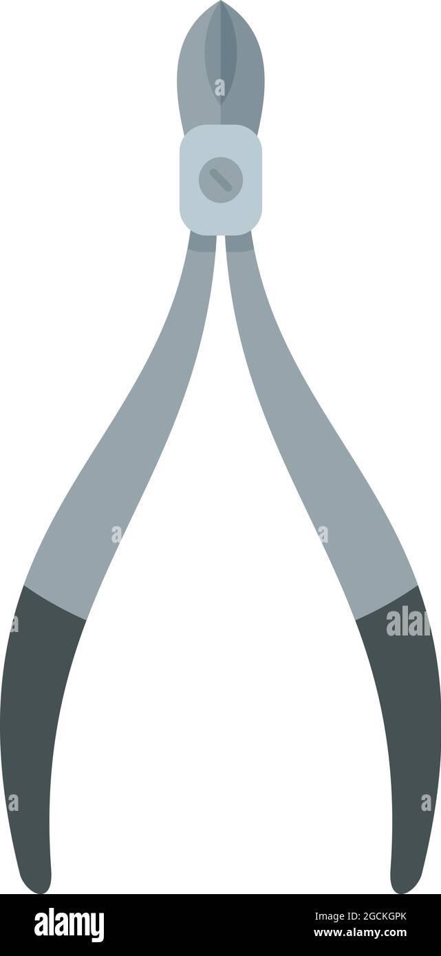 Laboratory forceps icon. Flat illustration of laboratory forceps vector ...