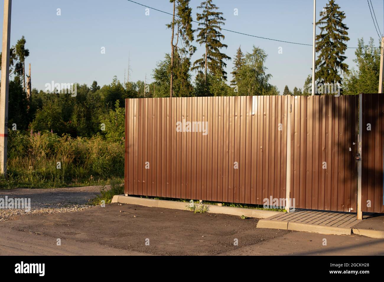 Material fencing. Wall surface. Fence on the street Stock Photo - Alamy